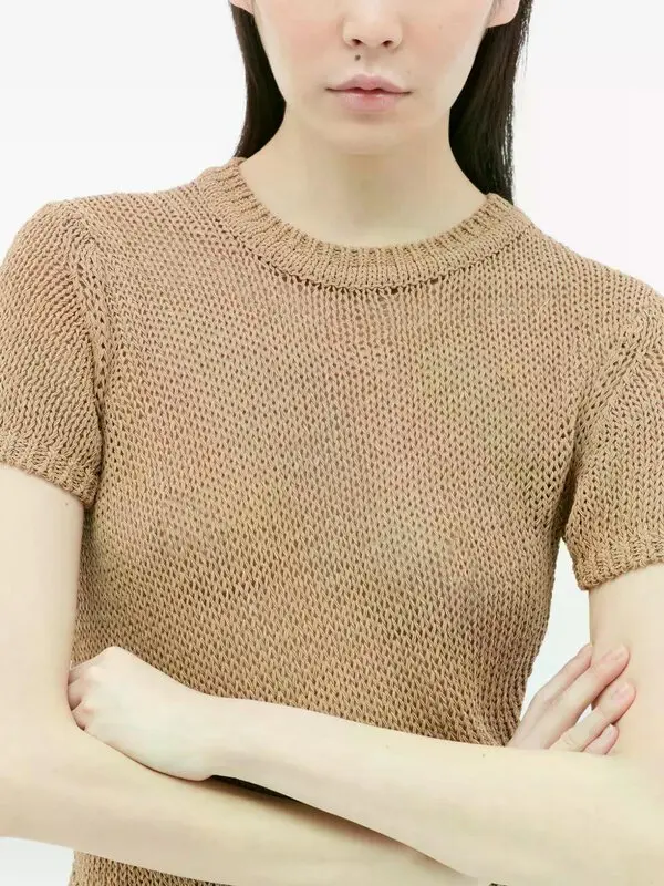 AYA MUSE Open-knit T-shirt