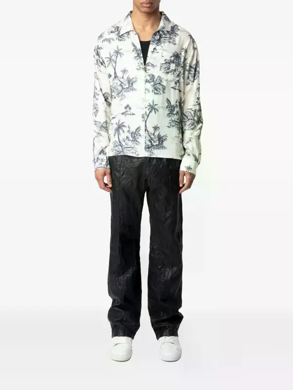 Zadig&Voltaire Suzy Palm-print Shirt