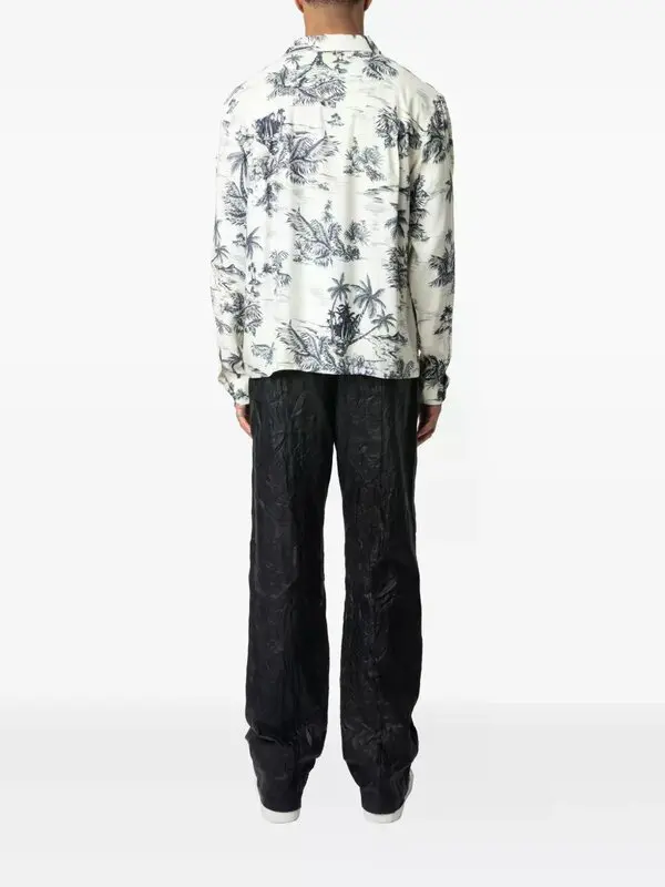 Zadig&Voltaire Suzy Palm-print Shirt