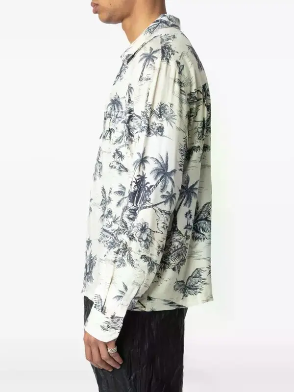 Zadig&Voltaire Suzy Palm-print Shirt
