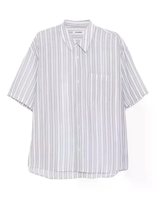 Attachment Striped Shirt