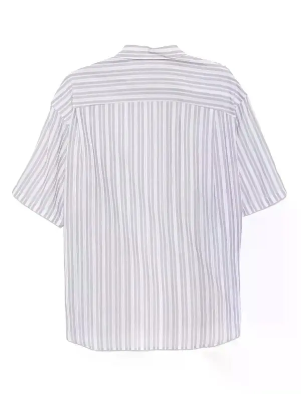 Attachment Striped Shirt