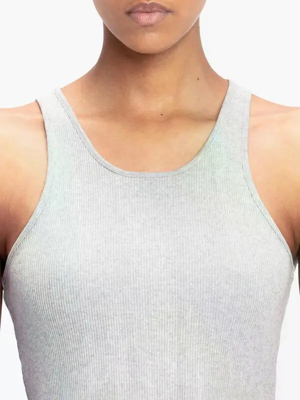 Victoria Beckham High Leg-cut Bodysuit - Grey