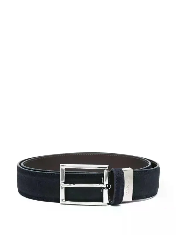Canali Suede Belt - Blue