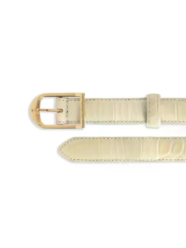 Zadig&Voltaire Rise Crocodile-embossed Slim Belt