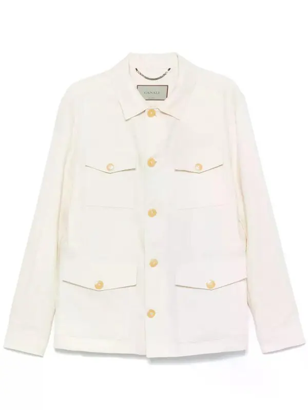 Canali Linen Shirt Jacket