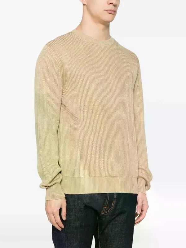 Canali Ribbed-knit Sweater - Brown