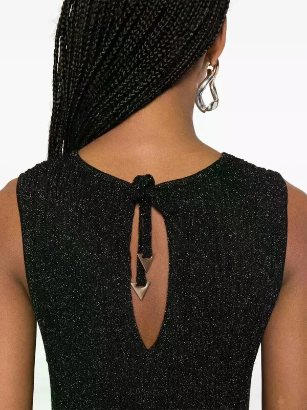 AKEP Lurex-detail Maxi Dress
