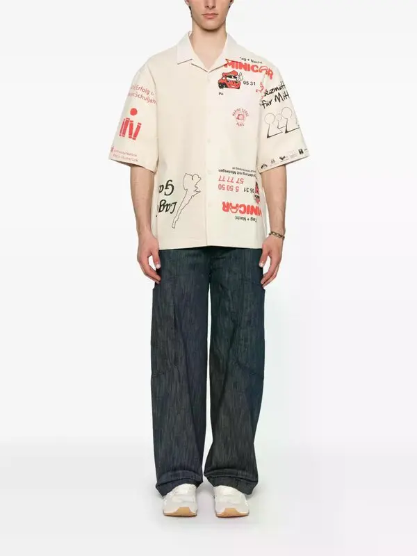 MARINE SERRE Regenerated Tote Bags Bowling Shirt