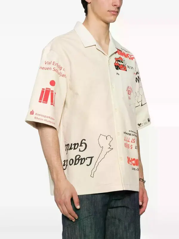 MARINE SERRE Regenerated Tote Bags Bowling Shirt