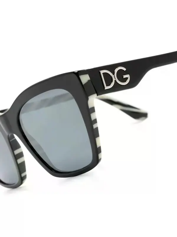 Dolce & Gabbana Zebra-print Square-frame Sunglasses