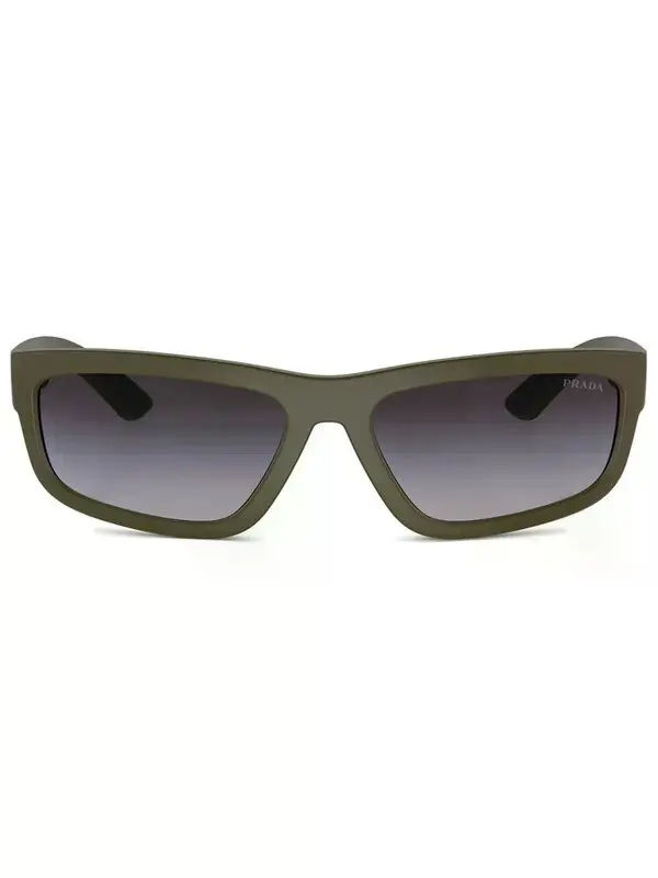 Prada Rectangle Frame Sunglasses - Green