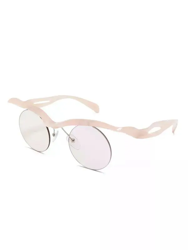 Prada A24s Round-frame Sunglasses - Pink