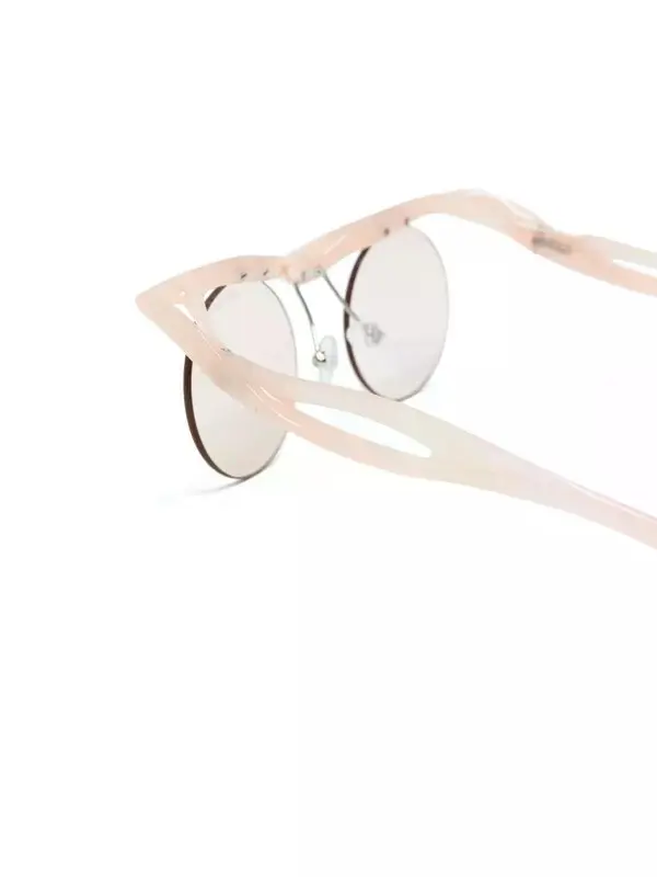 Prada A24s Round-frame Sunglasses - Pink