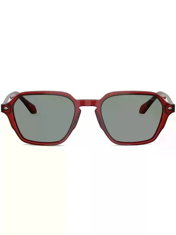Giorgio Armani Square Frame Sunglasses - Red