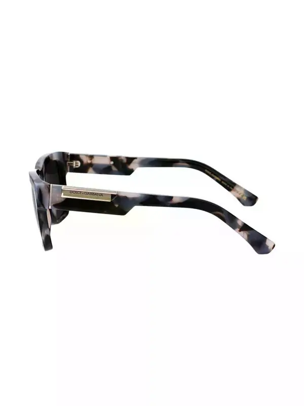 Dolce & Gabbana Logo-engraved Sunglasses - Black