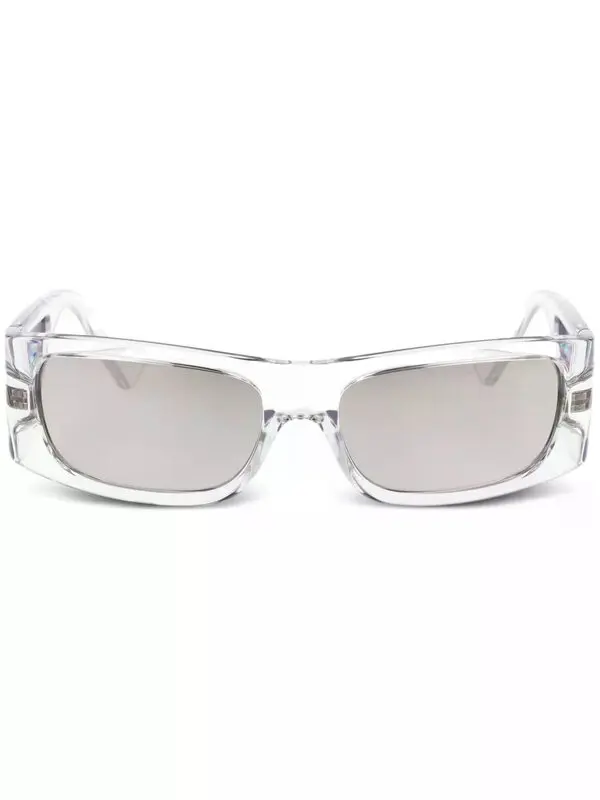Versace Logo-plaque Sunglasses - White