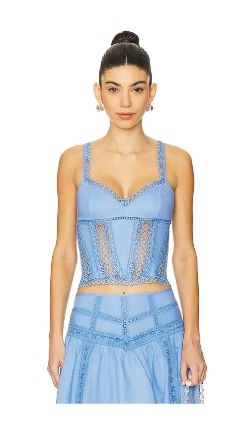 Charo Ruiz Ibiza Poppy Top - Blue Washed
