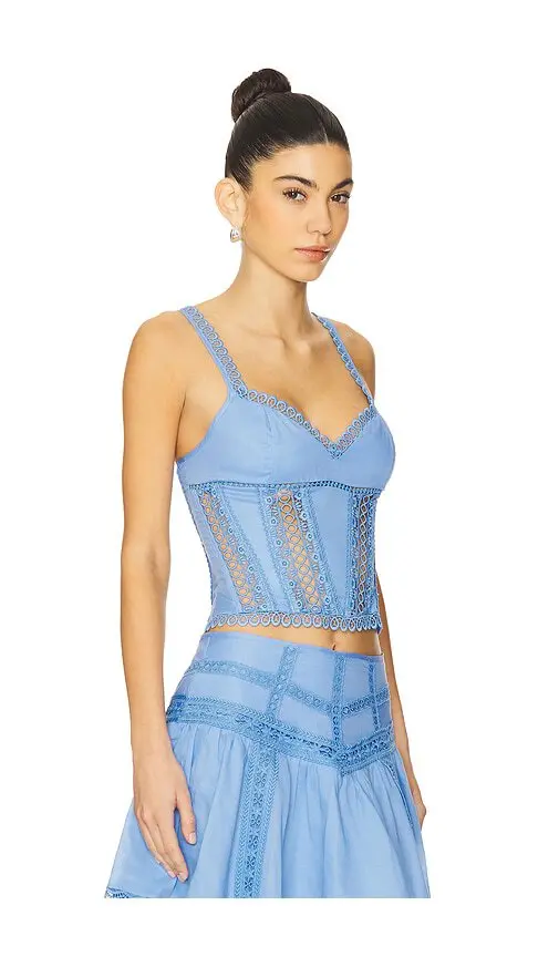 Charo Ruiz Ibiza Poppy Top - Blue Washed