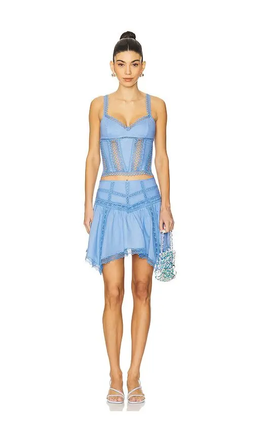 Charo Ruiz Ibiza Poppy Top - Blue Washed