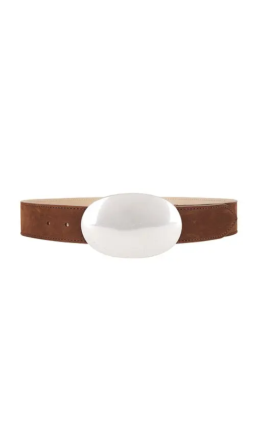 B-low The Belt Myra Nubuck Belt - Mocha & Silver