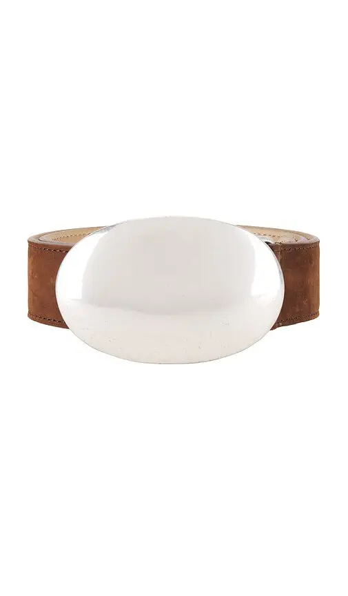 B-low The Belt Myra Nubuck Belt - Mocha & Silver
