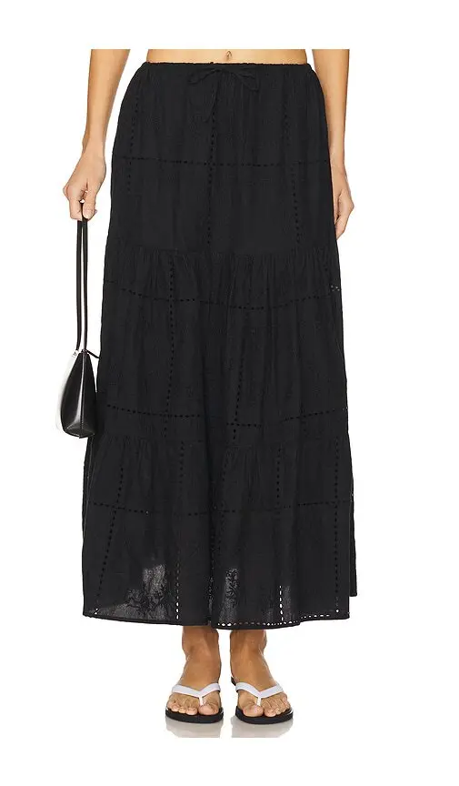 WeWoreWhat Midi Pull On Skirt