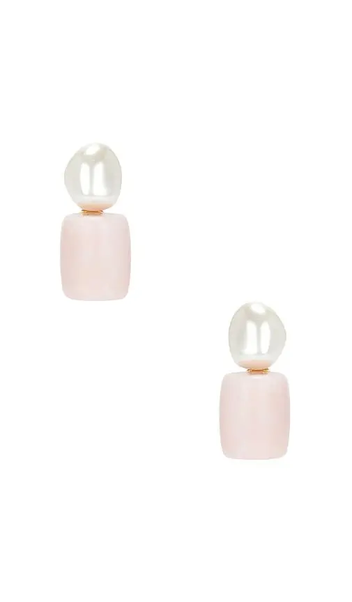 Lele Sadoughi Pebble Stud Earrings - Rose