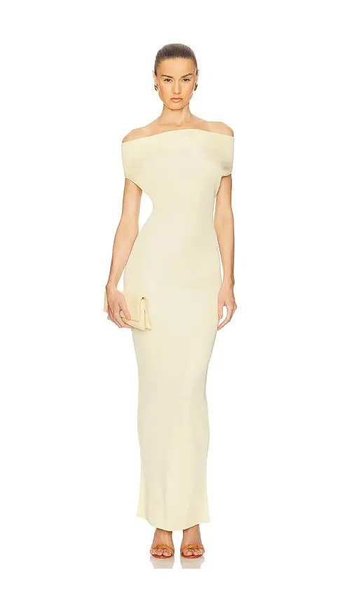 Helsa Aaliyah Maxi Knit Dress - Butter Yellow