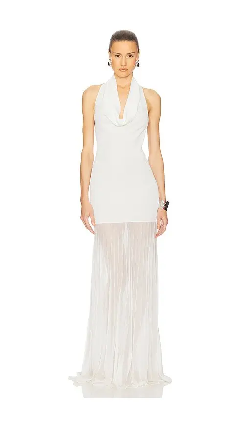 HELSA Jazzlyn Maxi Knit Dress - Ivory