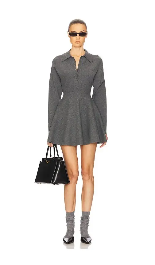 HELSA Saffron Mini Knit Dress