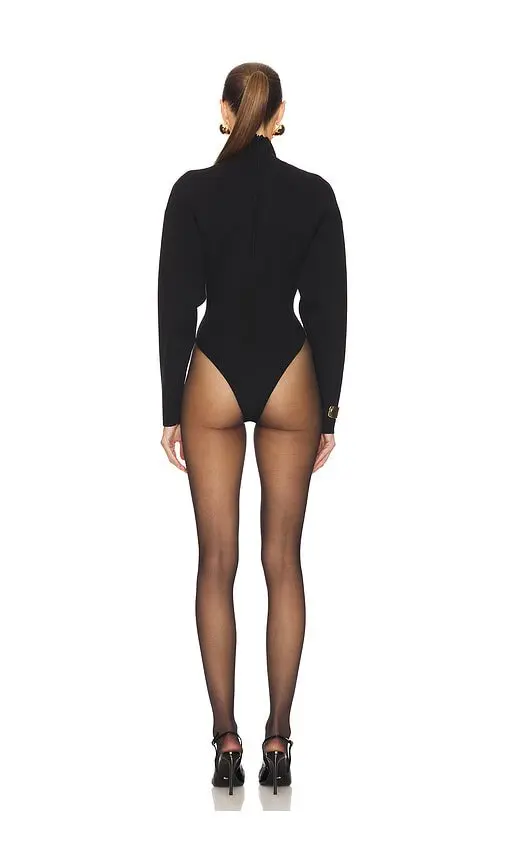 HELSA Calloway Knit Bodysuit - Black