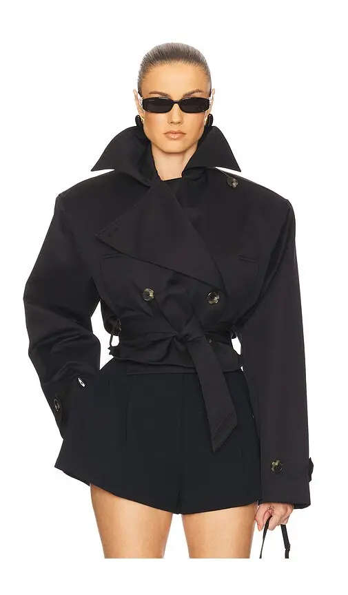 HELSA Oversized Cropped Trench