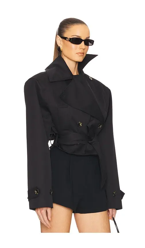 HELSA Oversized Cropped Trench