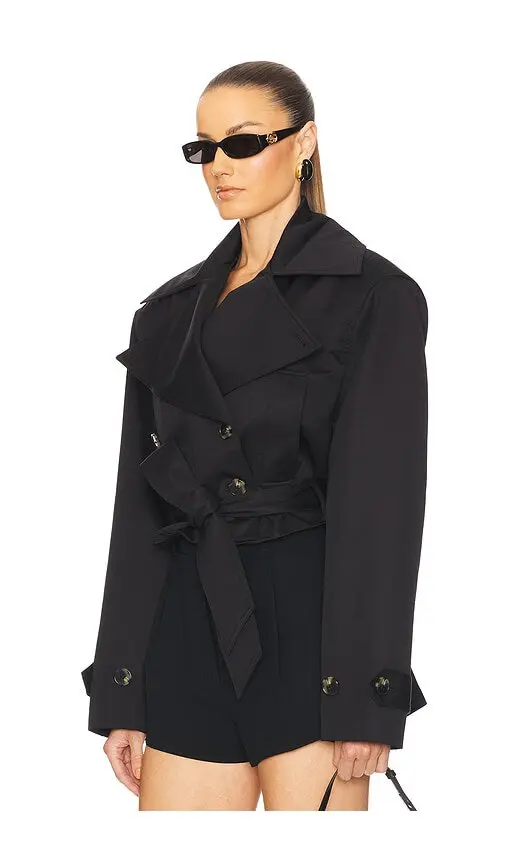 HELSA Oversized Cropped Trench