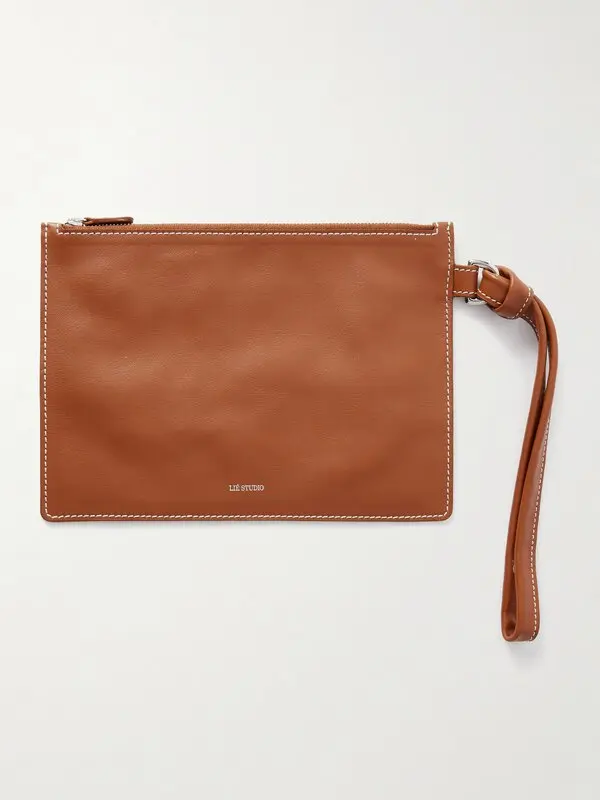 Lié Studio Charlie Leather Clutch - Brown