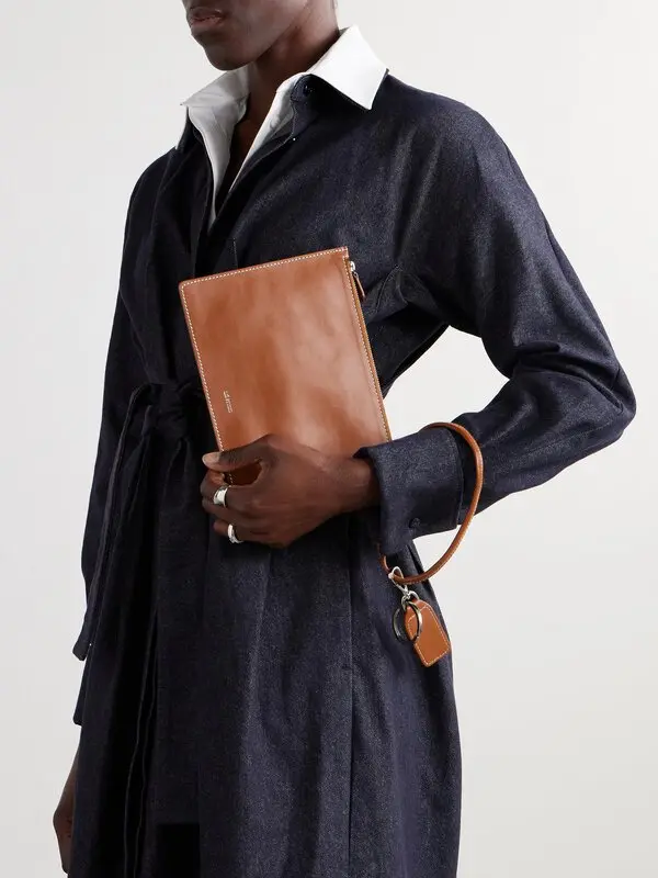 Lié Studio Charlie Leather Clutch - Brown