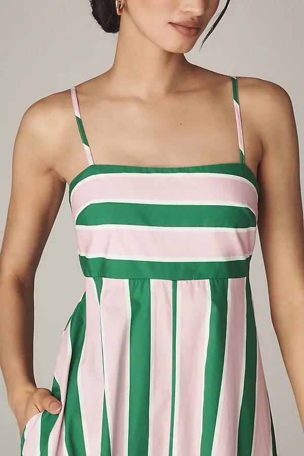ASTON STUDIO Rue Square-neck Maxi Dress