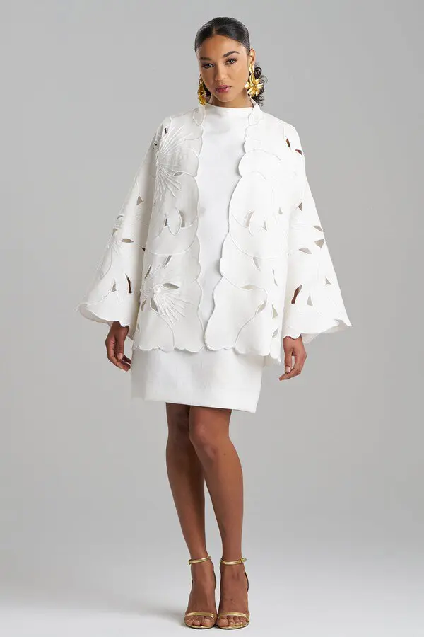 Natori Couture Canvas Embellished Jacket