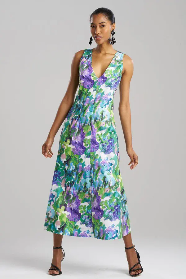 Natori Ayame Cotton Maxi Dress