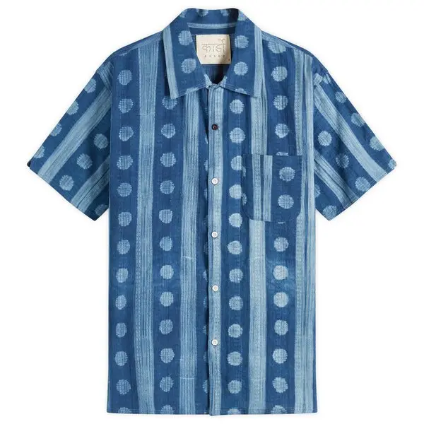 KARDO Chintan Shibori Dye Vacation Shirt - Blue