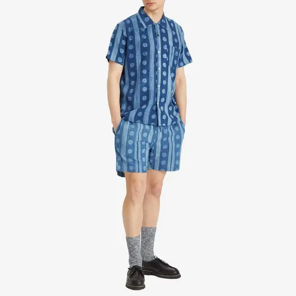KARDO Chintan Shibori Dye Vacation Shirt - Blue