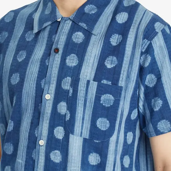 KARDO Chintan Shibori Dye Vacation Shirt - Blue