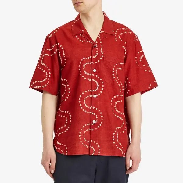 KARDO Ronen Natural Dyed Vacation Shirt - Red