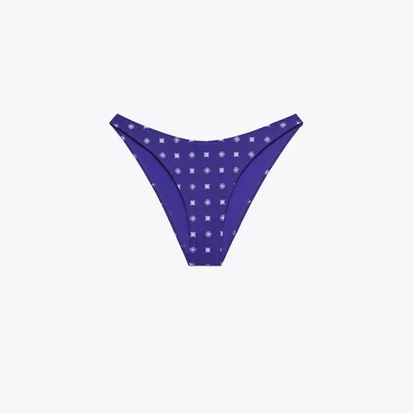 Tory Burch High-cut Bikini Bottom - Ballpoint Ink Nothing Ditsy