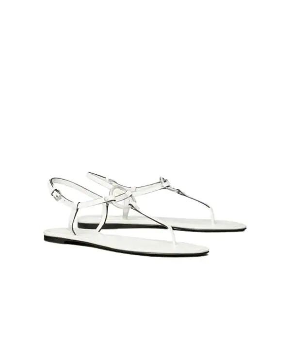 Tory Burch Ring T-strap Sandal - Bianco