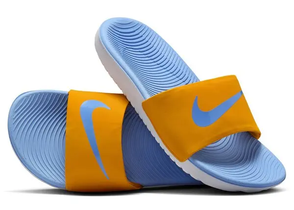 Nike Kawa Slide - Orange Peel/white/university Blue