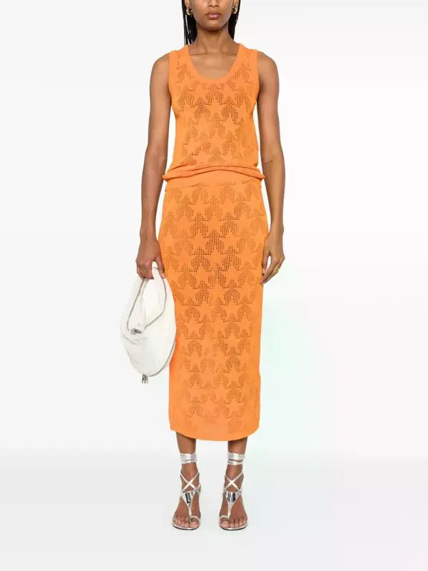AKEP Star-jacquard Maxi Skirt