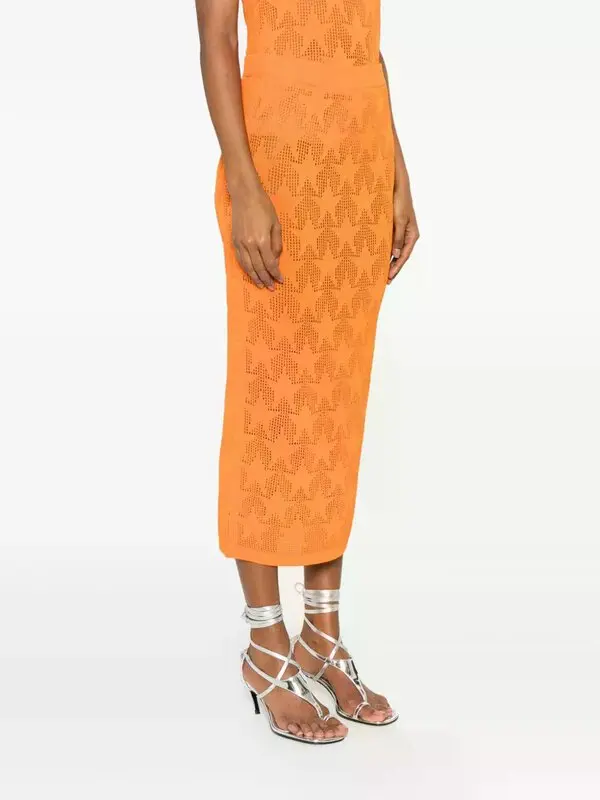 AKEP Star-jacquard Maxi Skirt