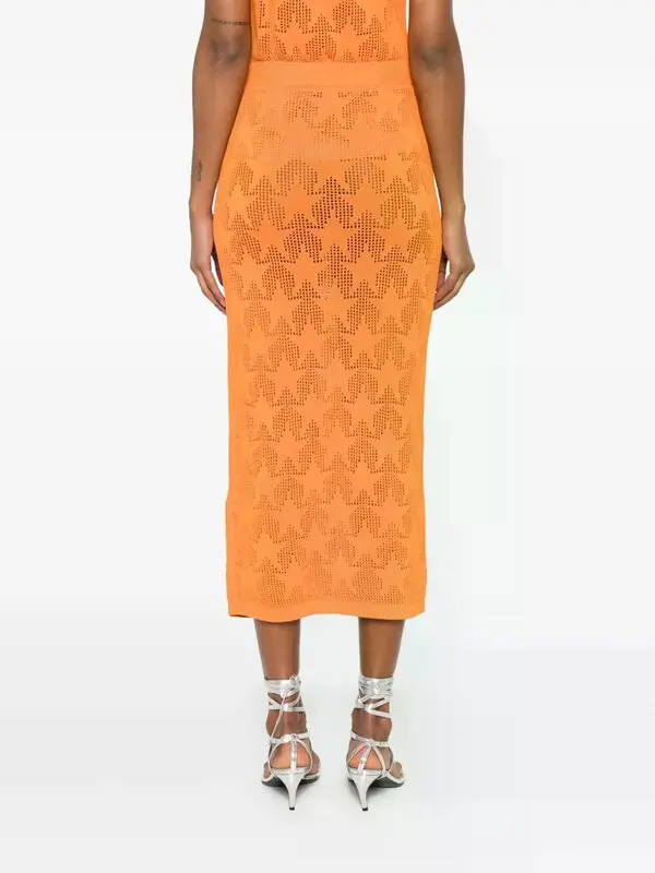AKEP Star-jacquard Maxi Skirt